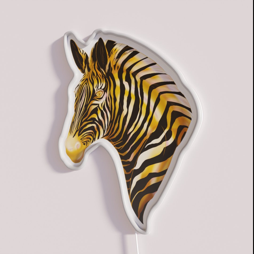 Gold Zebra Rgb Led Sign – Neon Factory