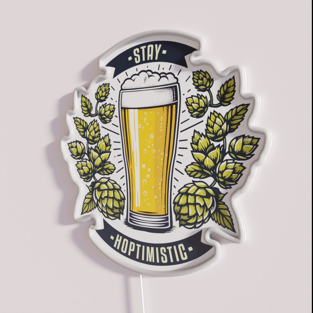 Stay Hoptimistic Rgb Led Sign – Neon Factory