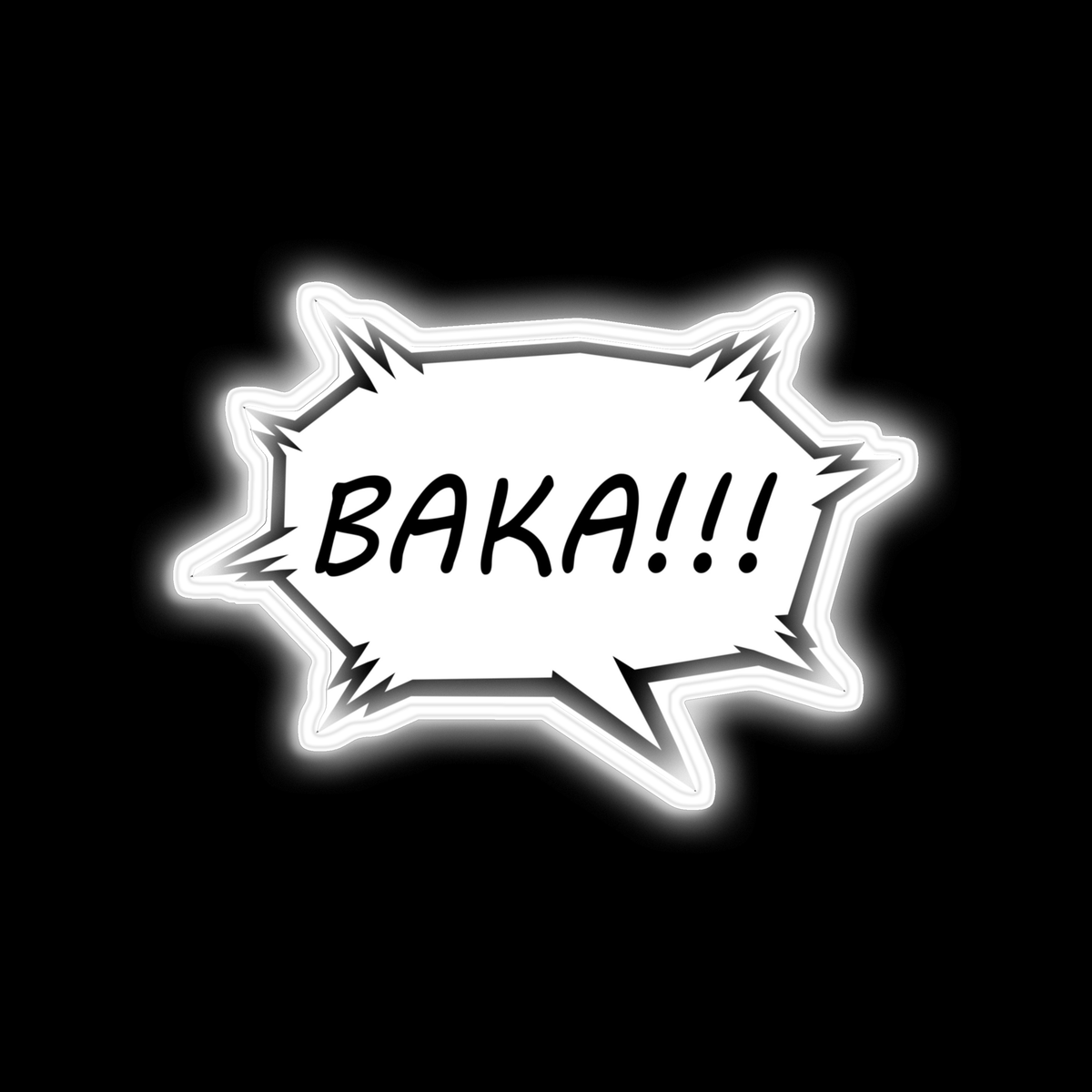 Japanese Anime Baka Speechbubble Style 3 Neon Sign Usd165 – Neon Factory