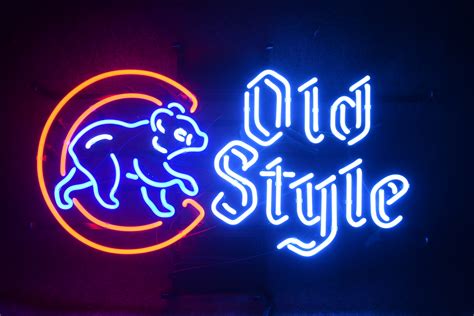 Old Style Neon Sign For Cubs Fans – Neon Factory