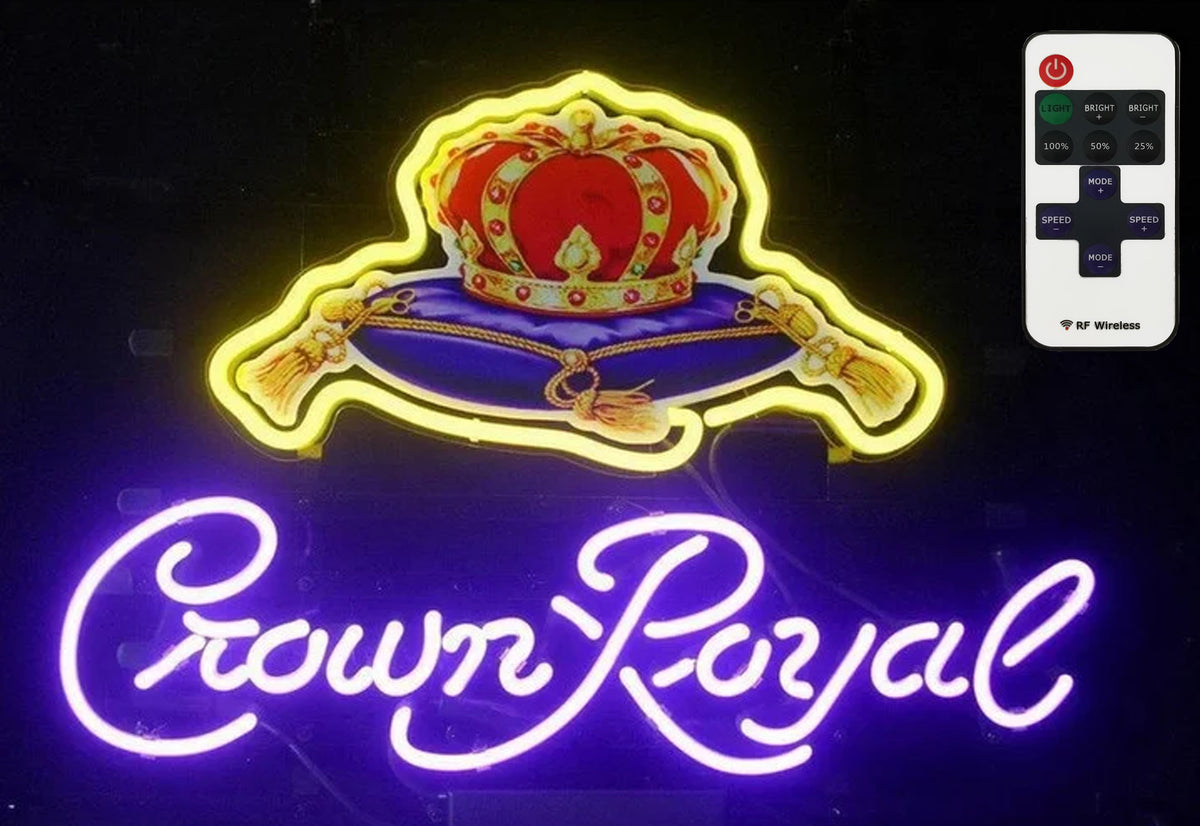 Crown Royal Bar Sign – Neon Factory