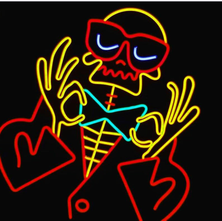 Skeleton Neon Sign – Neon Factory