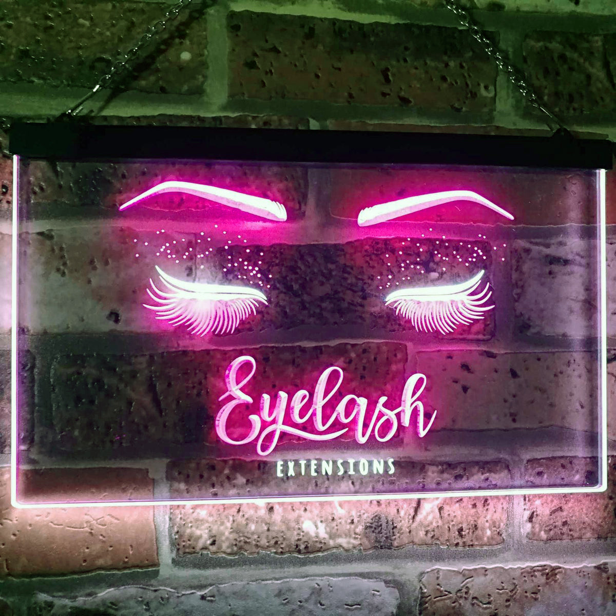 Lashes neon sign Seen on Pinterest