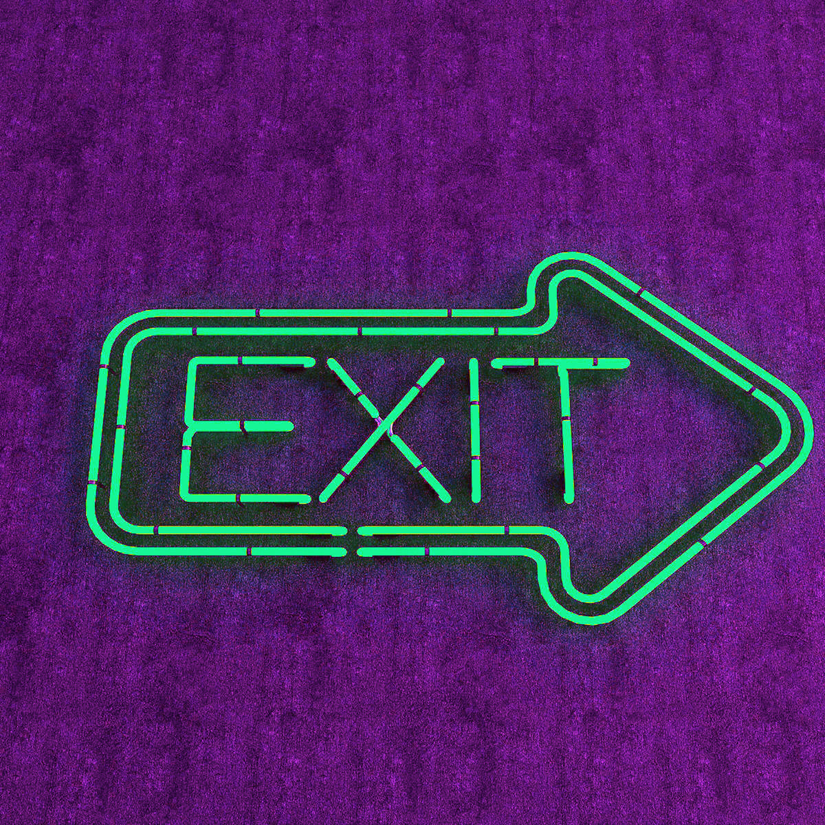 Exit neon sign