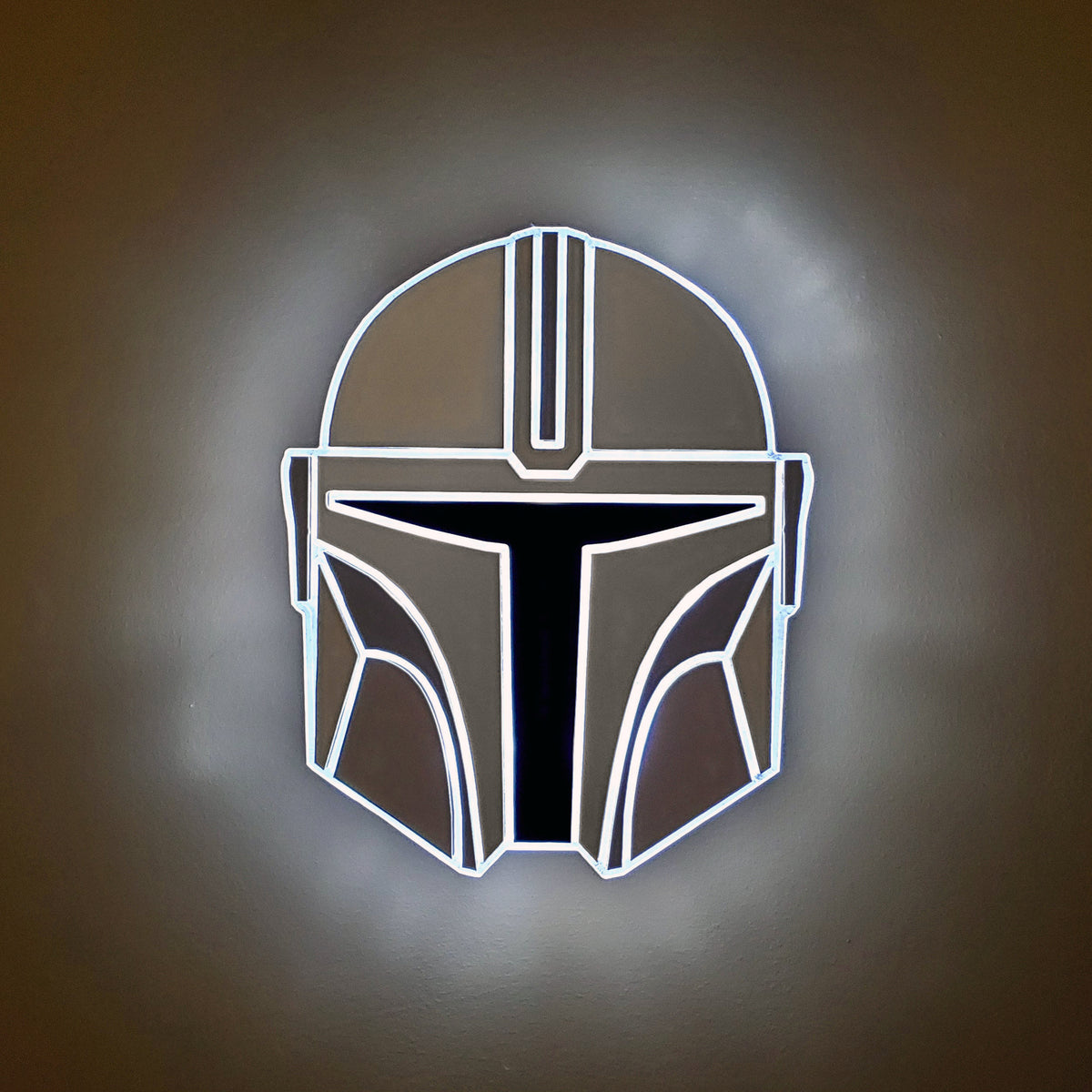 Mandalorian neon sign