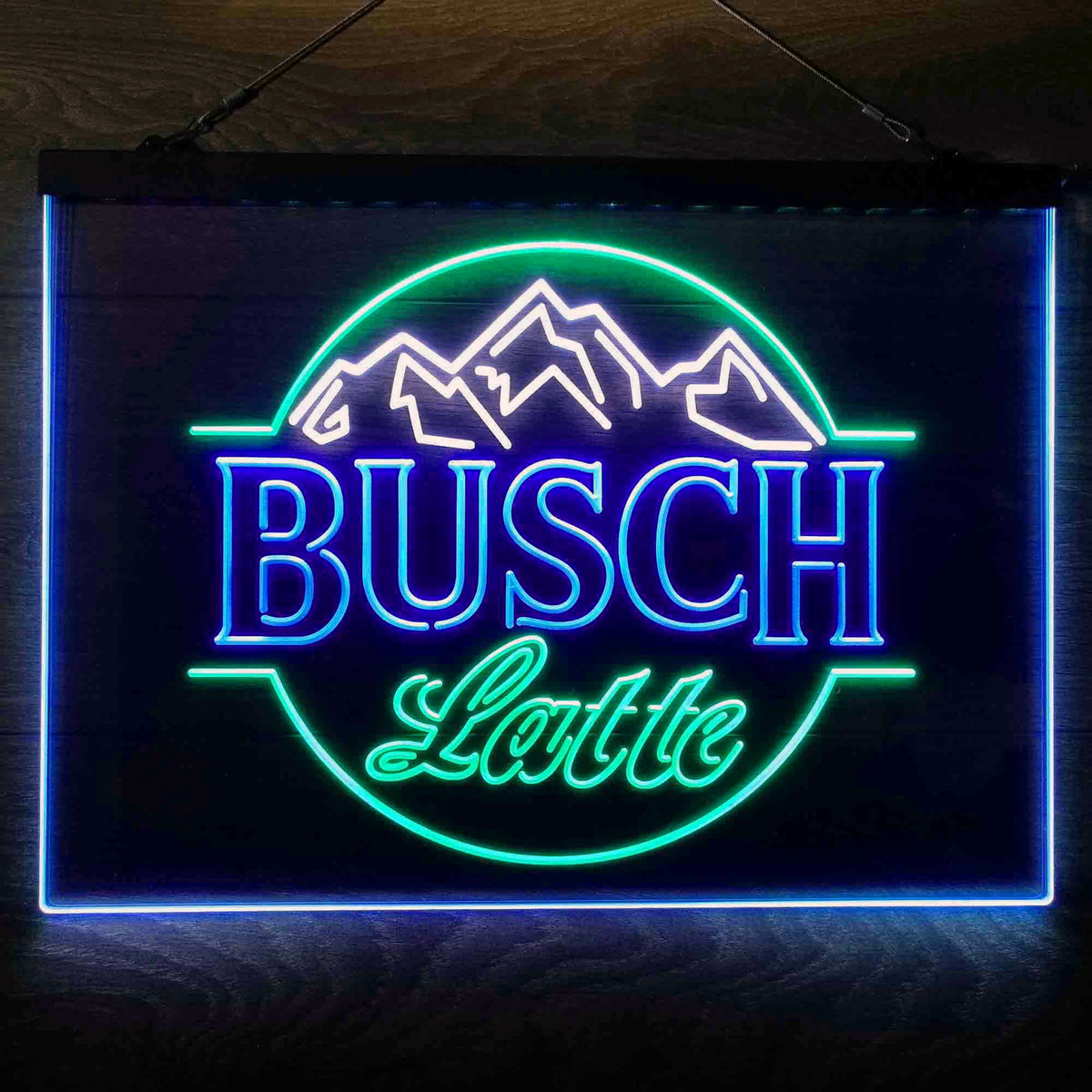 Busch latte neon sign