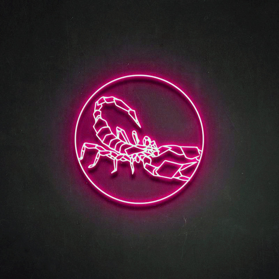 Scorpio neon sign