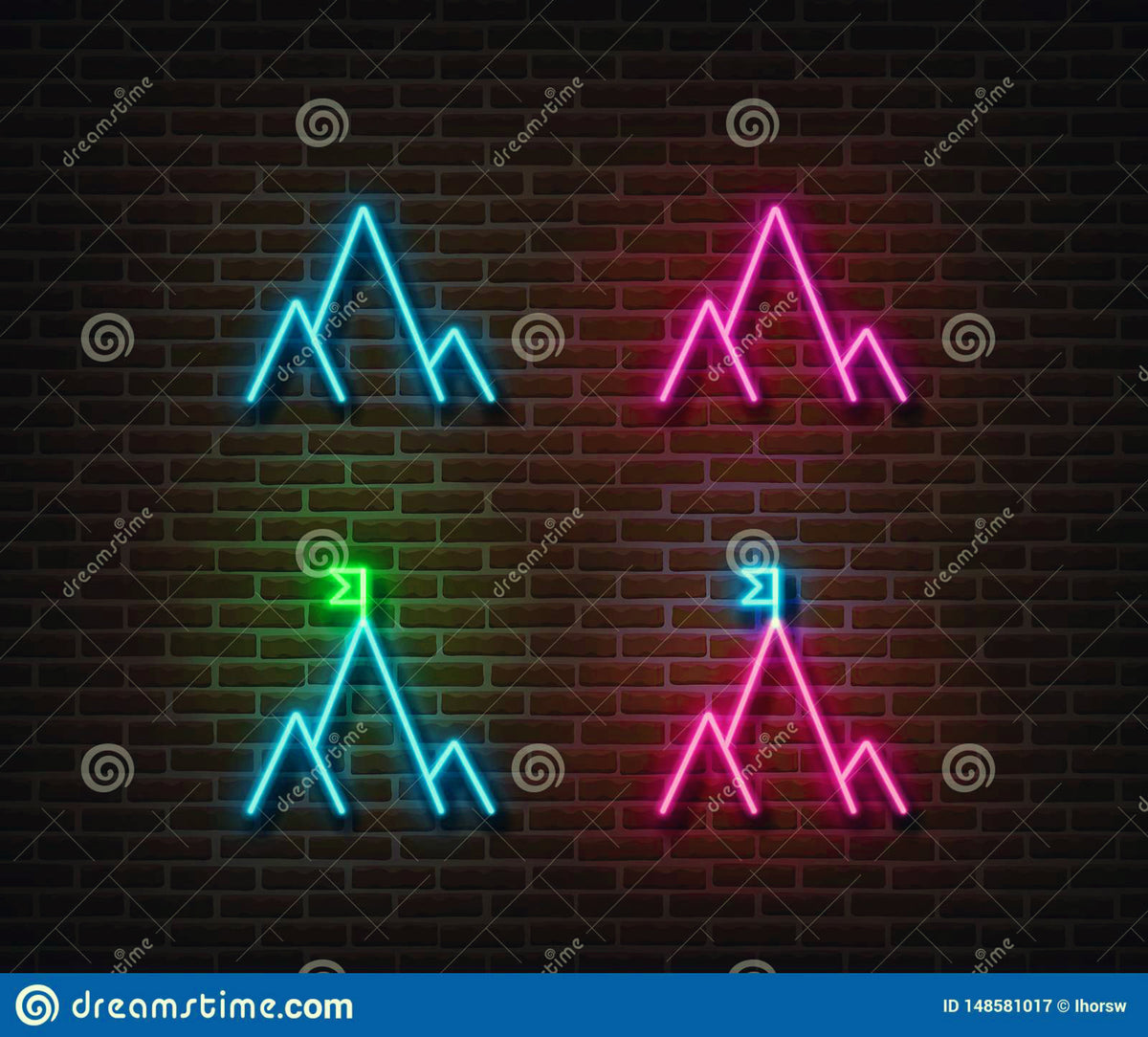 Neon Mountain Sign – Neon Factory