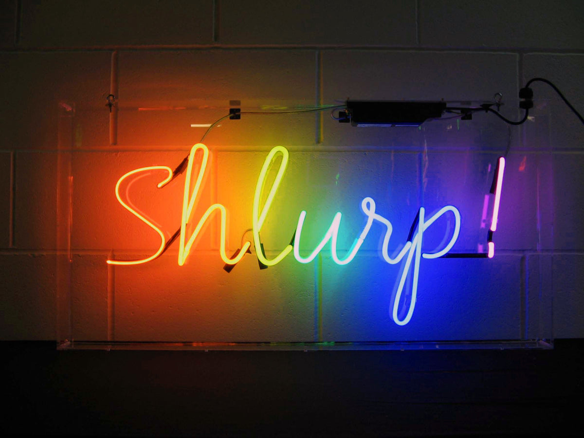 Multicolor neon sign