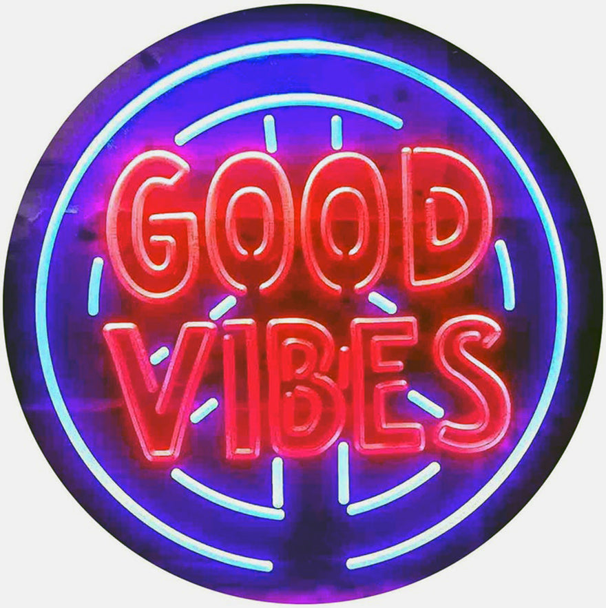 Good vibes light up sign Neon Sign on Acrylic prints