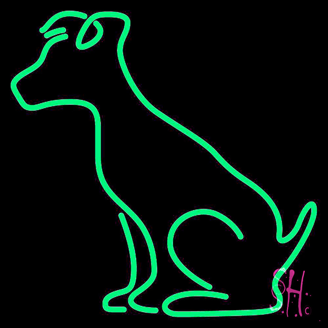 Dog neon sign Bar Neon Sign, Lighting, Neon Sign, Neon Sign on Acrylic ...