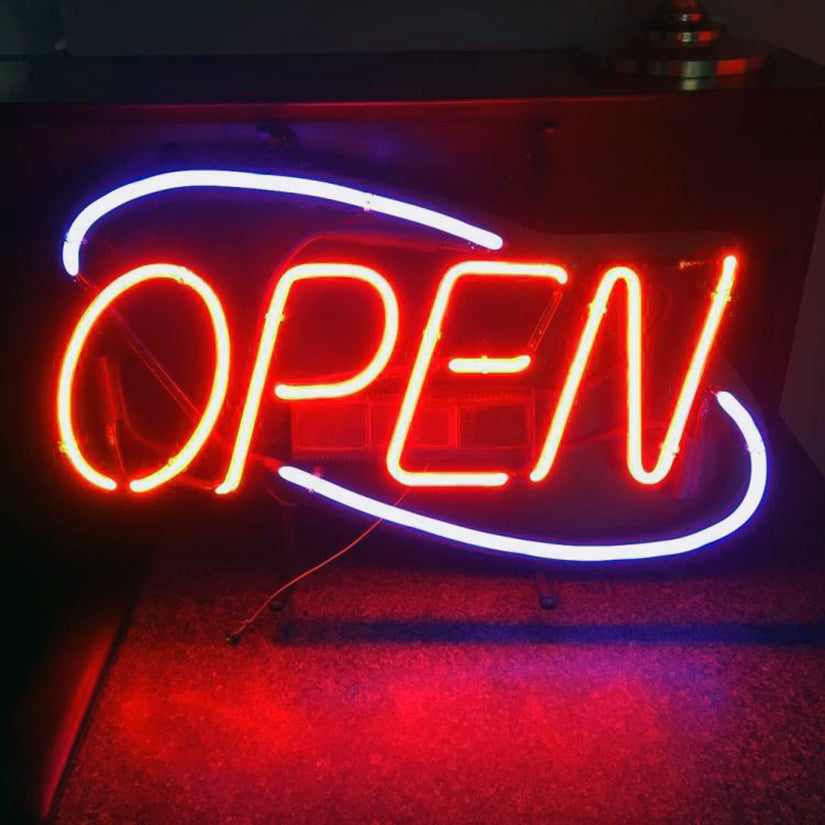 Light up open sign