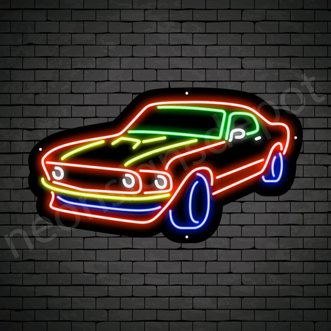 Car neon sign , Bar Neon Sign, Car Neon Sign, Lighting, Mancave, Neon ...