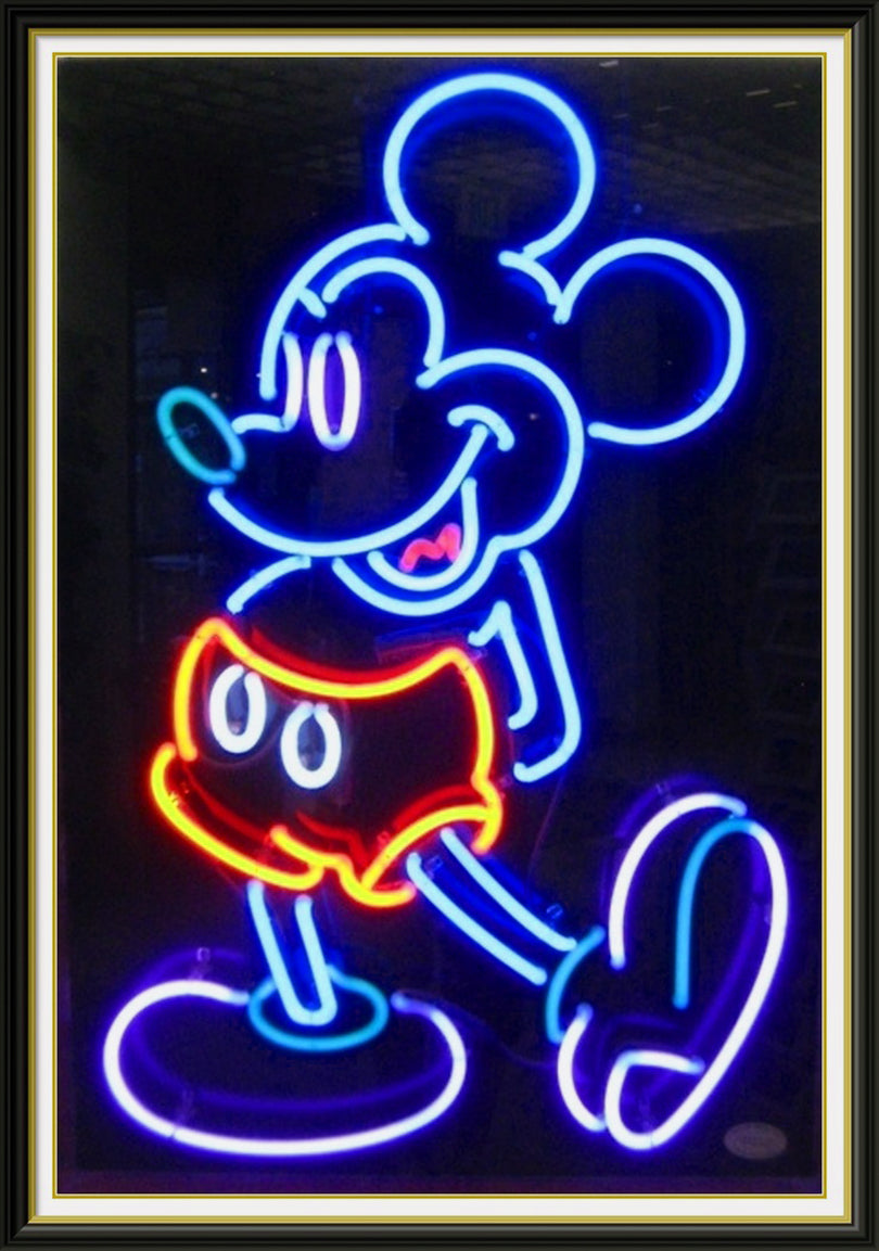 Mickey mouse neon light