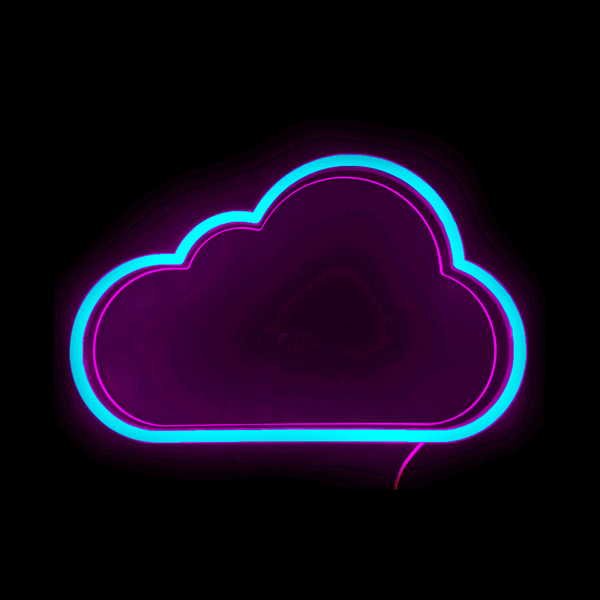 Neon blue cloud , Neon Sign, Seen on Pinterest