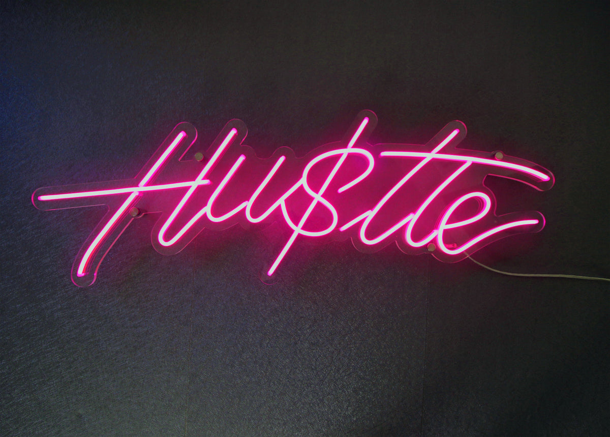 Hustle Neon Sign – Neon Factory
