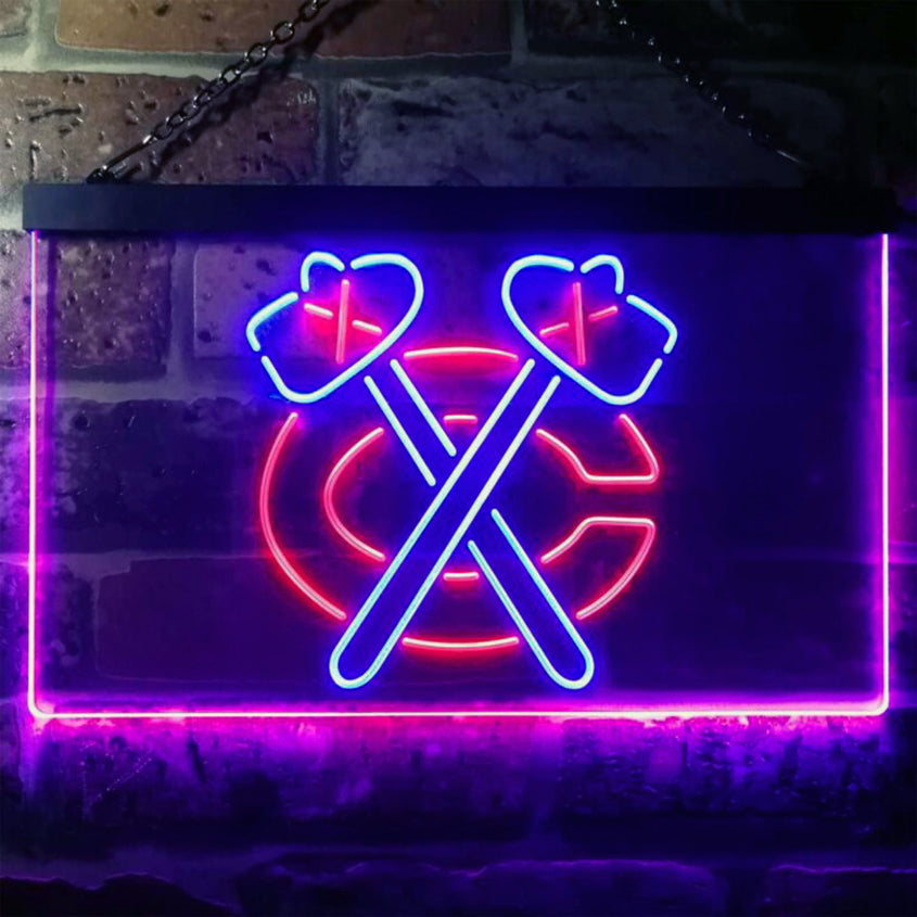 Blackhawks neon sign