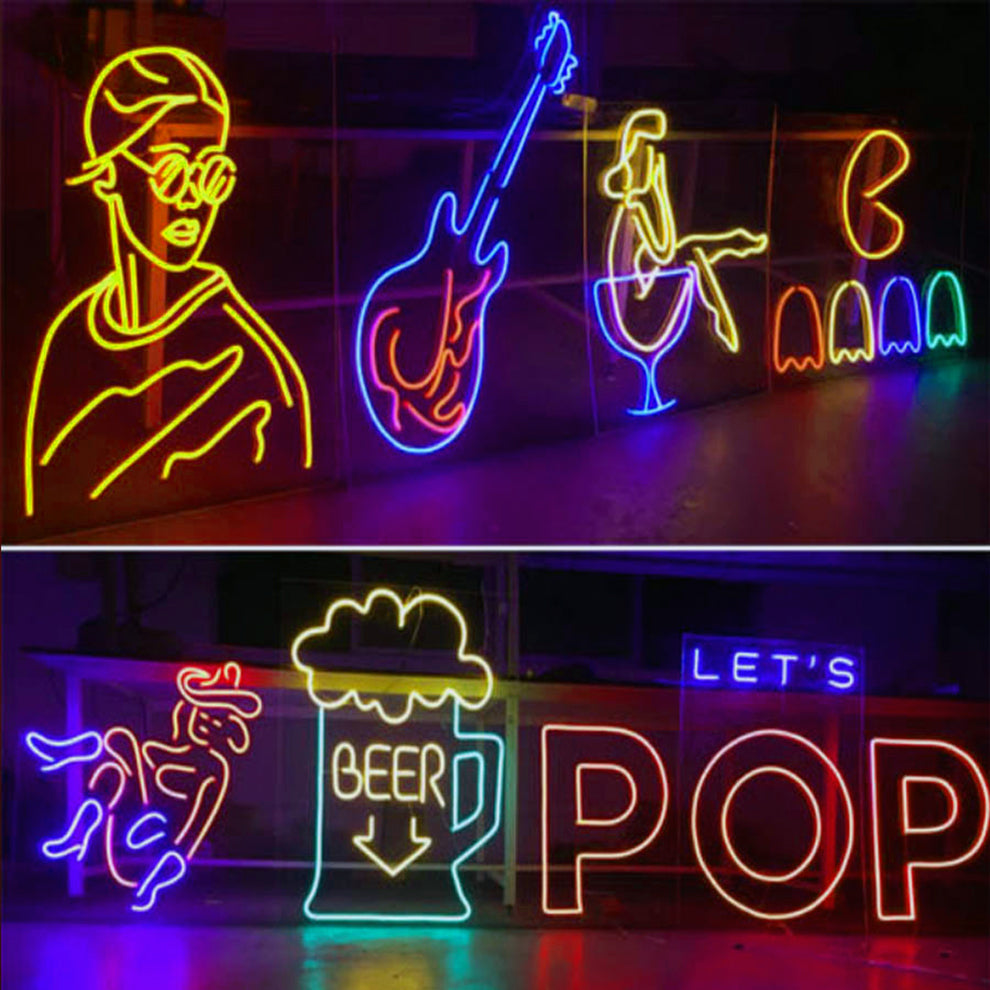Light up wall signs , Bar Neon Sign, Neon Sign, Neon Sign on Acrylic ...
