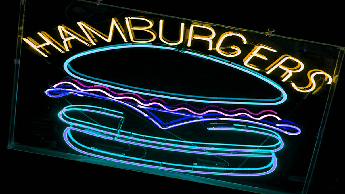 Hamburger Neon Sign – Neon Factory