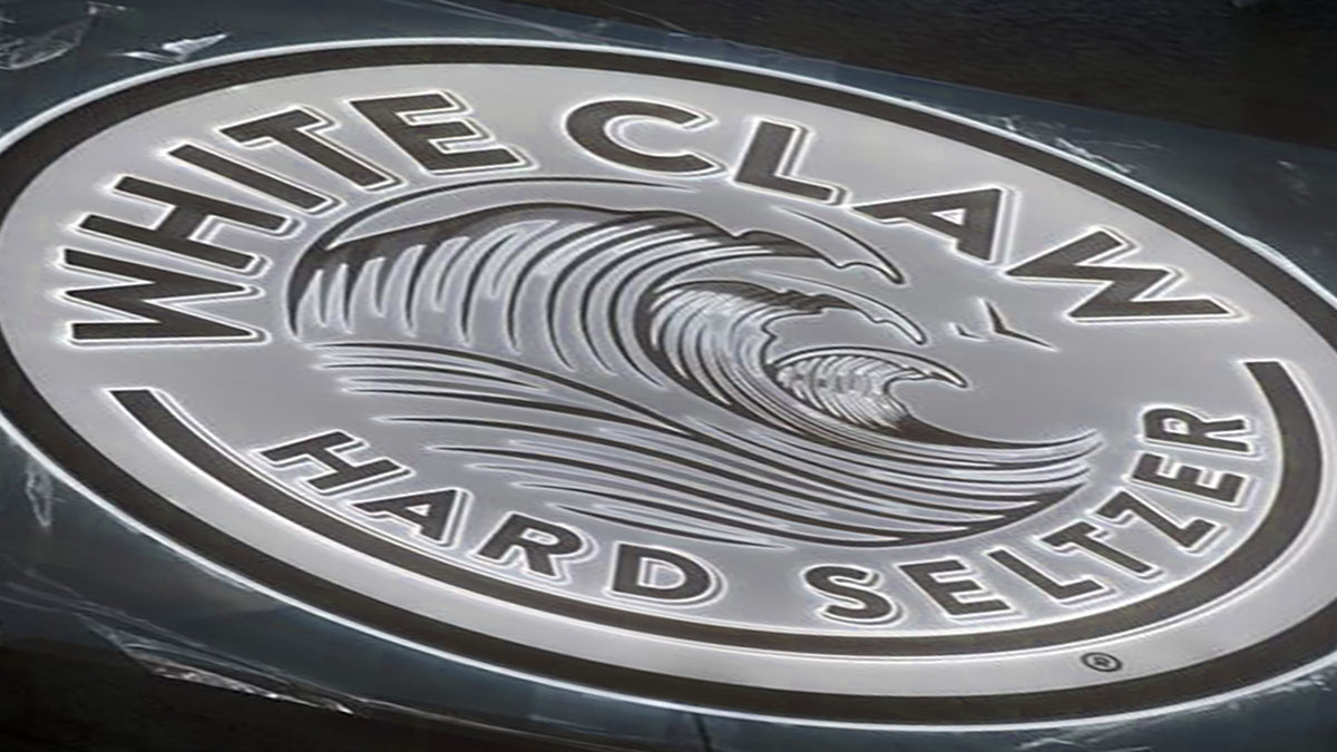 White claw neon bar sign