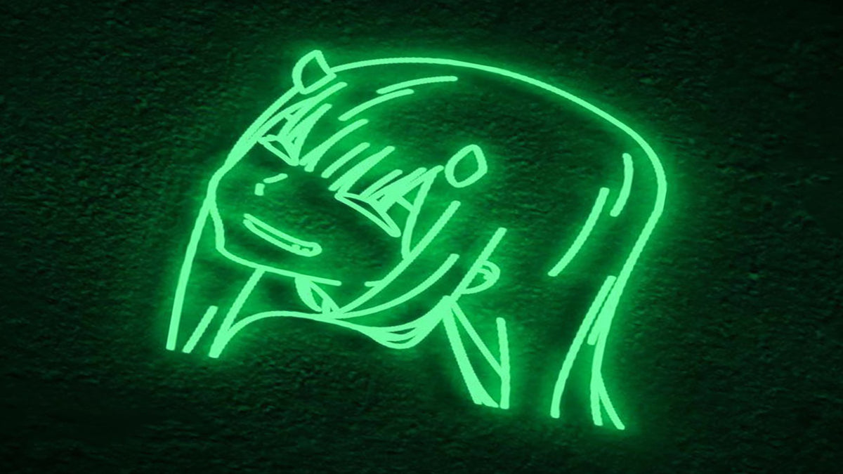 Zero two neon sign