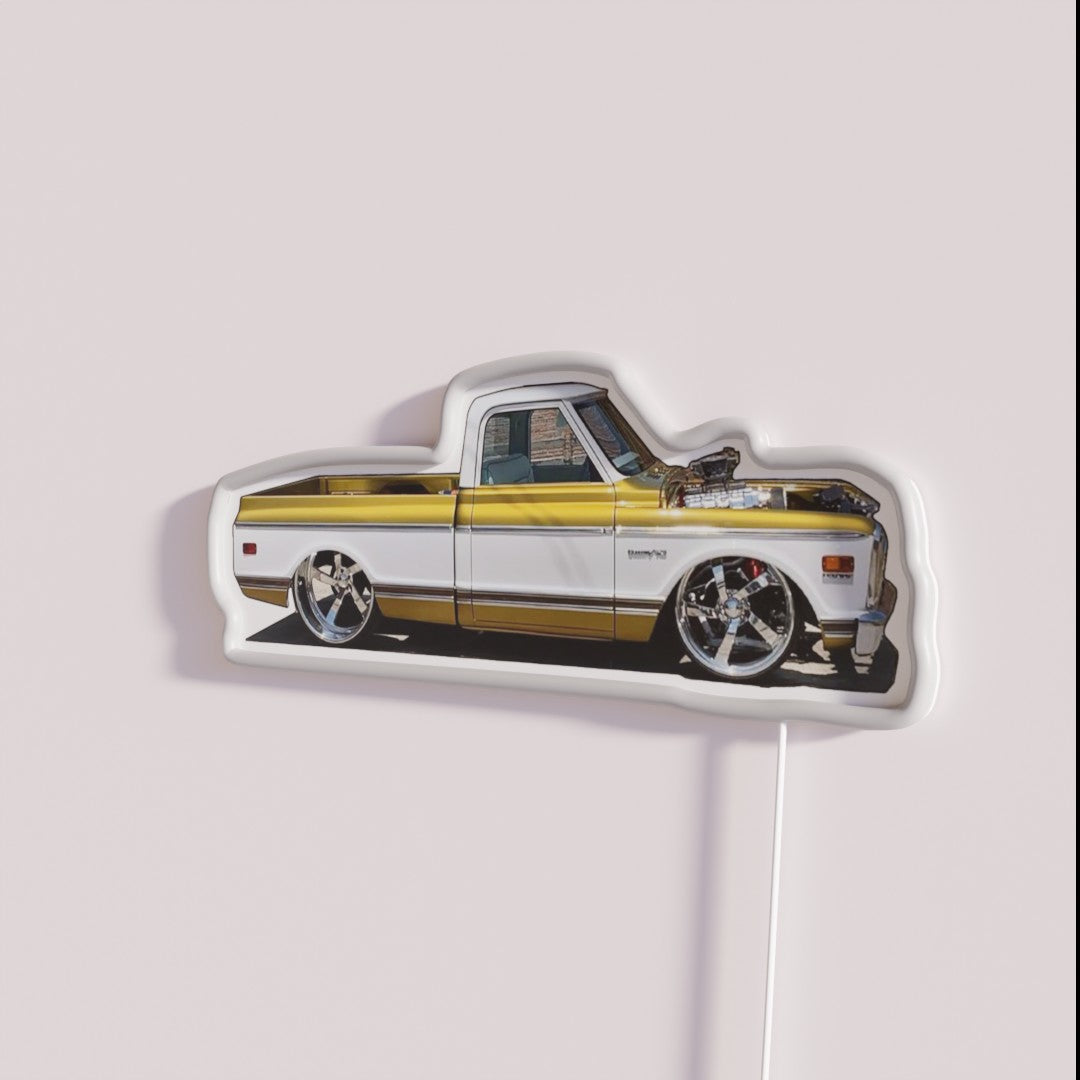1972 Chevrolet C10 Two Tone Rgb Led Sign – Neon Factory