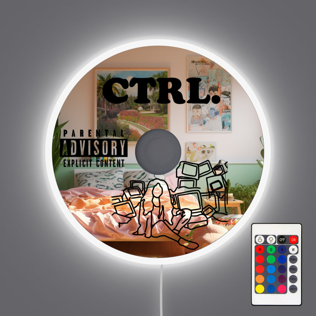 Sza "ctrl" Disc Cd Mirror With Rgb Led – Neon Factory