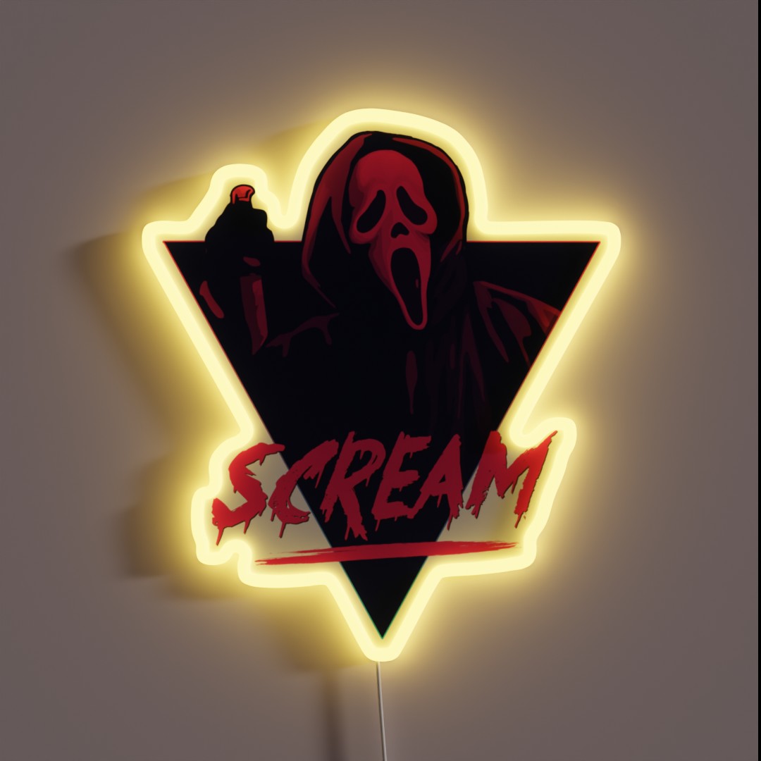 Scream Movie 80s Design Rgb Neon Sign – Neon Factory
