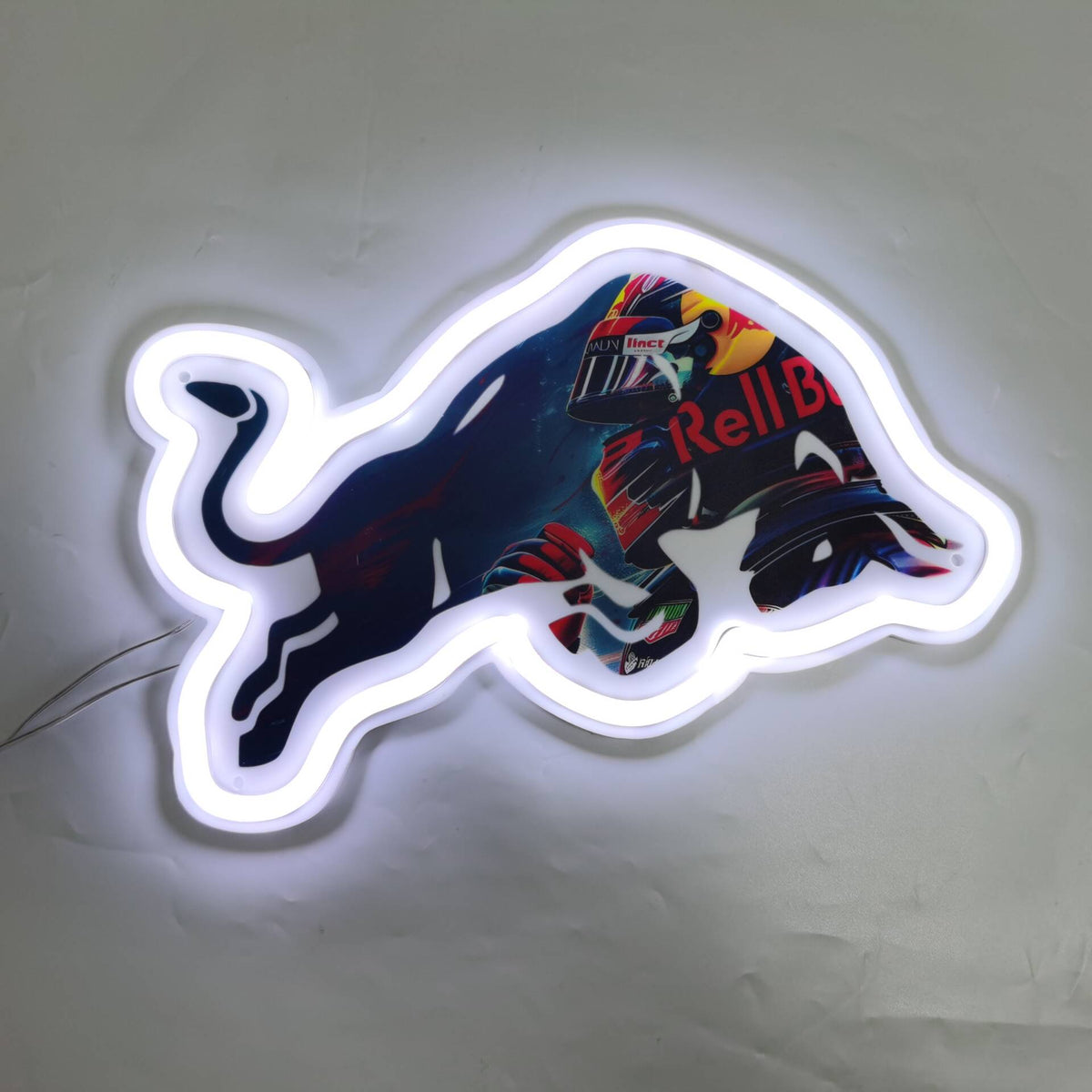 Red Bull Racing Verstappen Design Rgb Neon Sign – Neon Factory