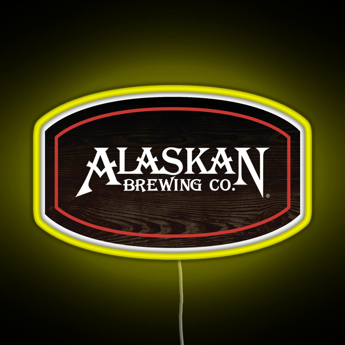 Alaskan Brewing Logo RGB neon sign