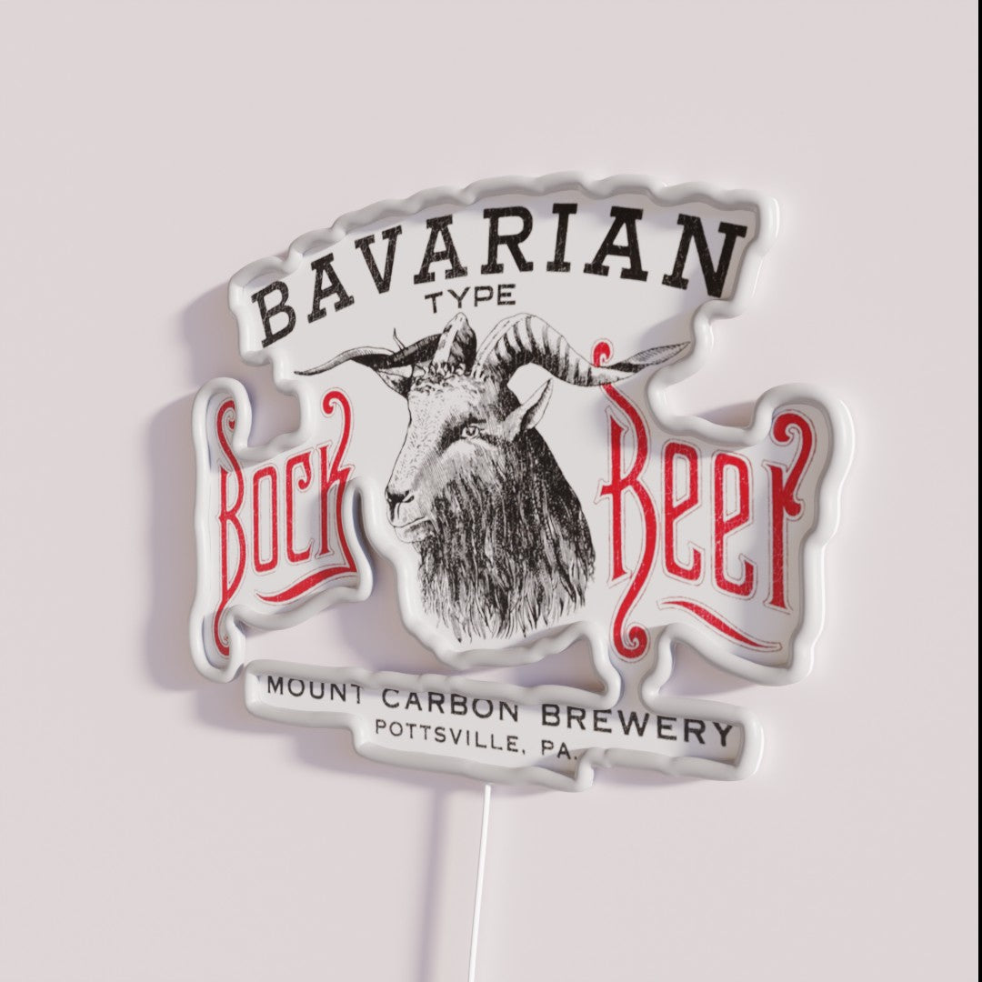 Bavarian Bock Beer Retro Defunct Breweriana Rgb Led Sign – Neon Factory