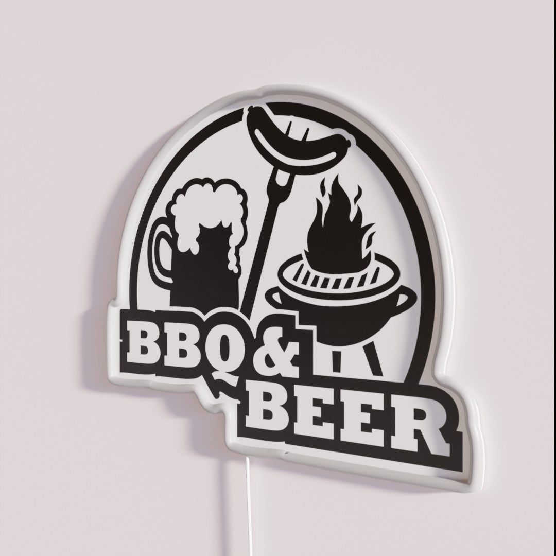 Bbq Barbecue Beer Rgb Led Sign – Neon Factory