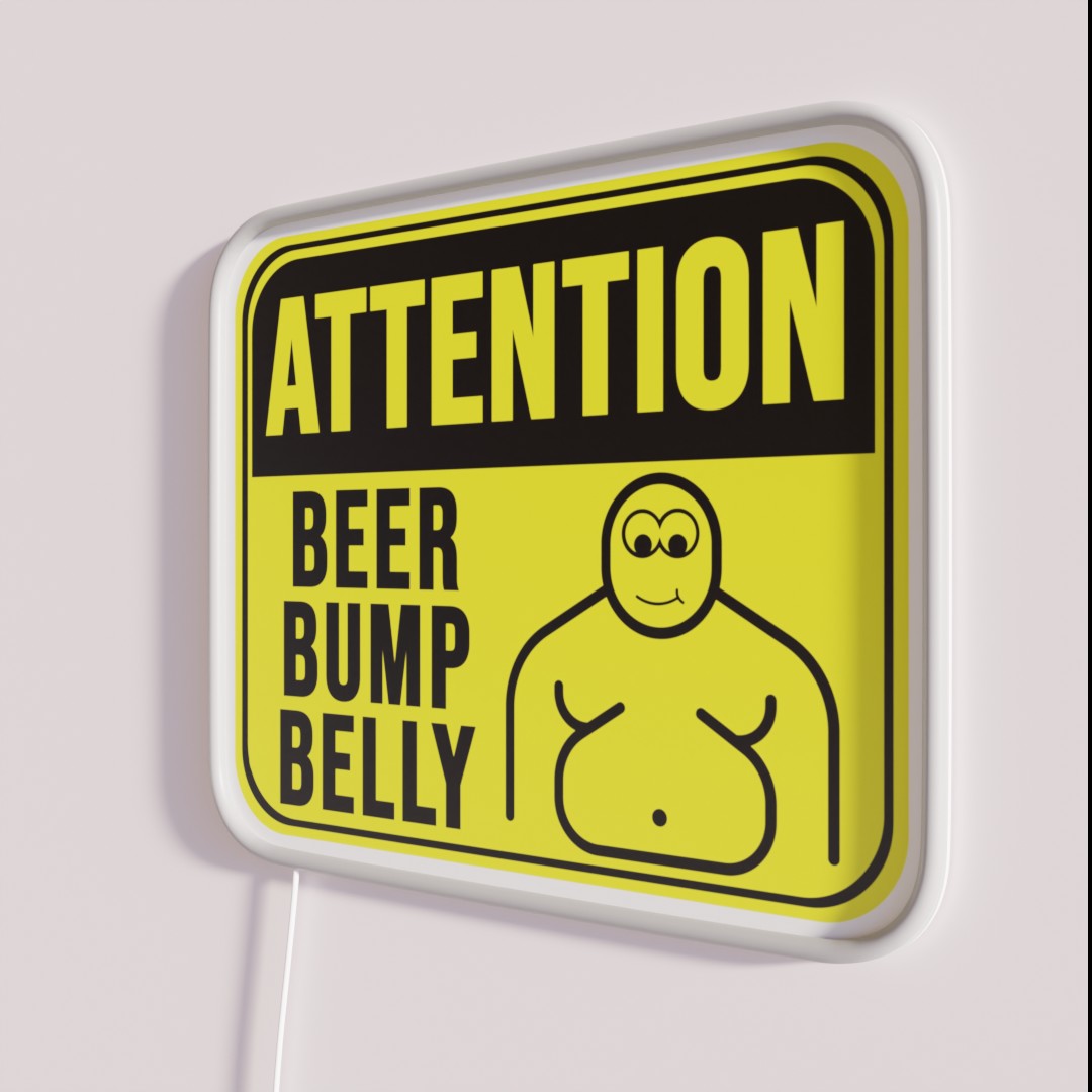 Beer Bump Belly Rgb Led Sign – Neon Factory