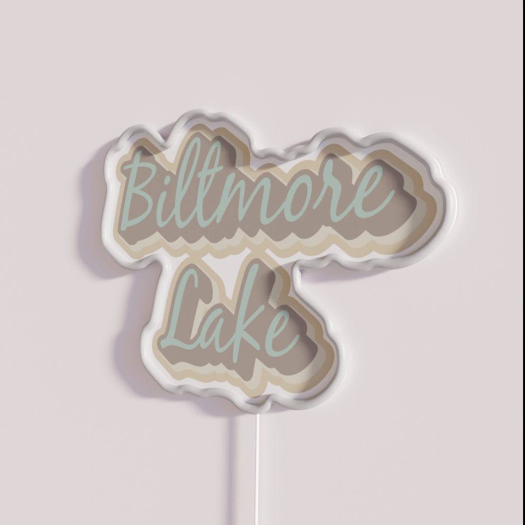 Biltmore Lake North Carolina Asheville Wnc Rgb Led Sign – Neon Factory