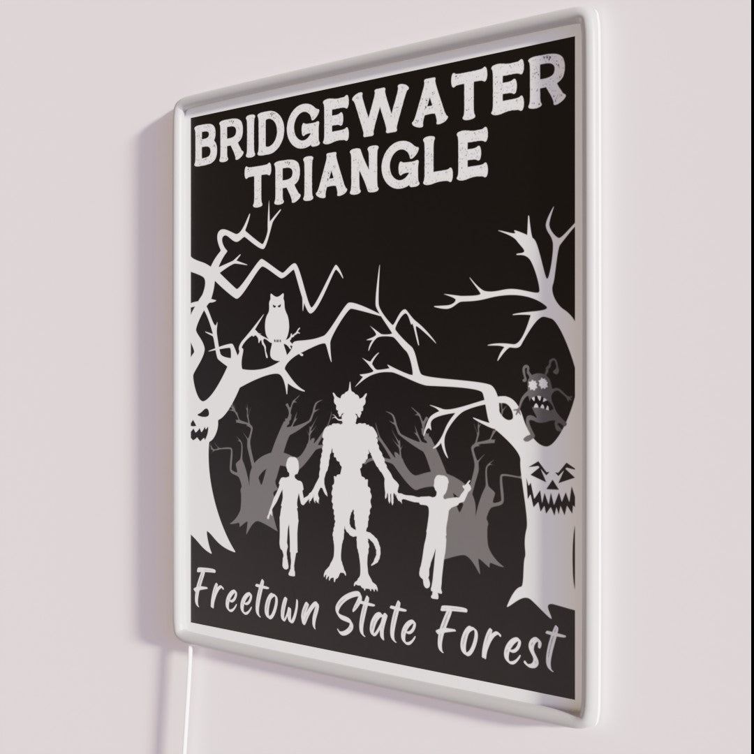 Bridgewater Triangle Freetown State Forest Rgb Led Sign – Neon Factory