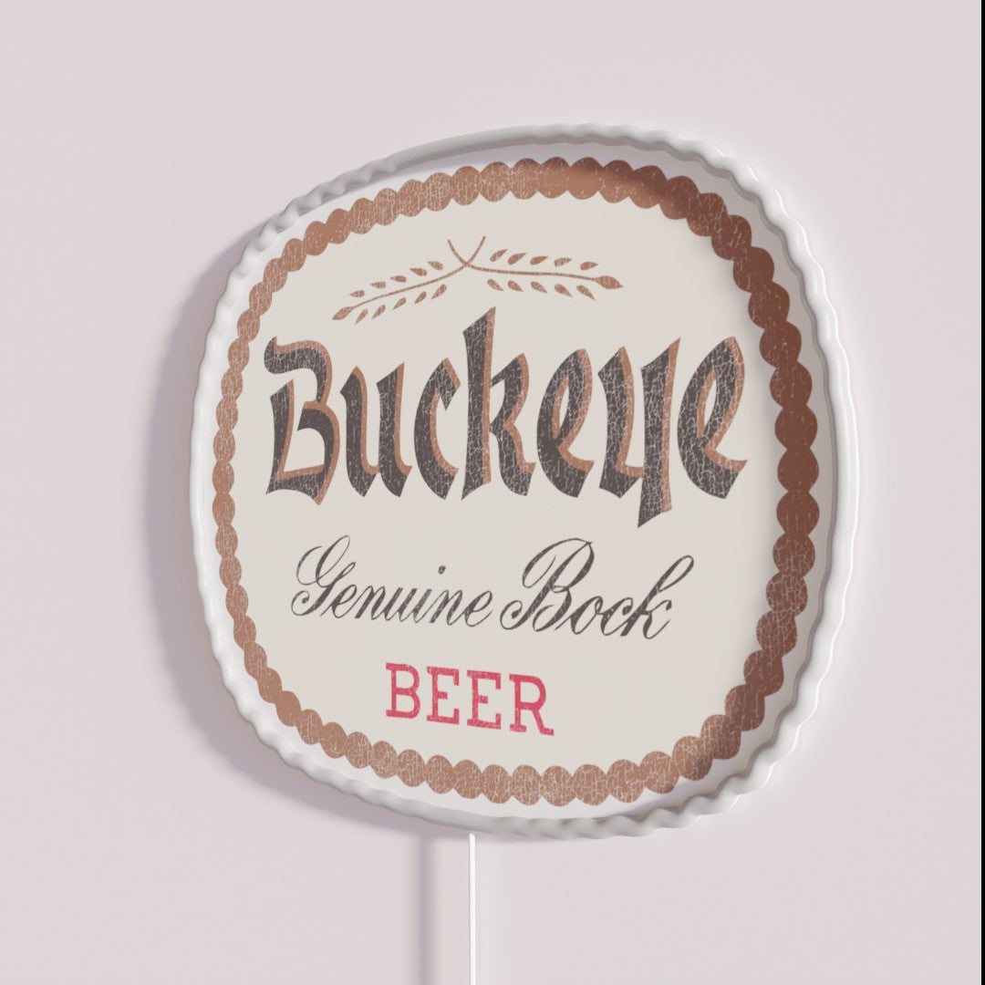 Buckeye Beer Retro Defunct Breweriana Rgb Led Sign – Neon Factory