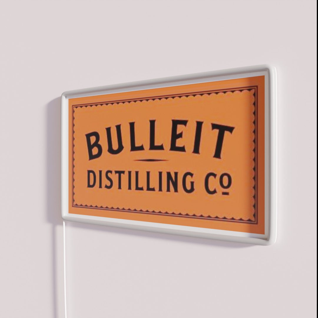 Bulleit Distilling Co Bourbon Rgb Led Sign – Neon Factory