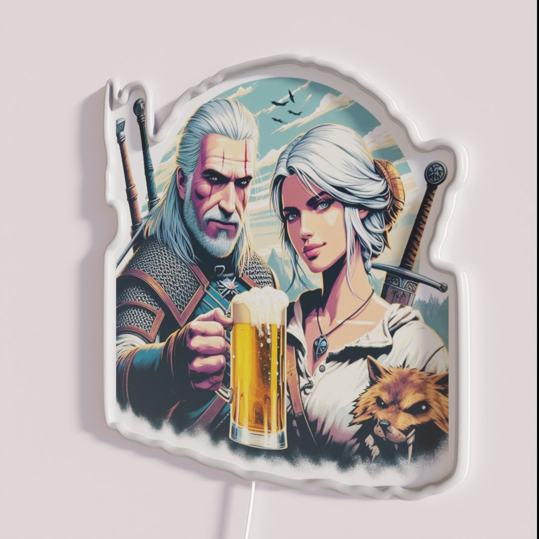 Ciri And Gerald Beer Break Rgb Led Sign – Neon Factory