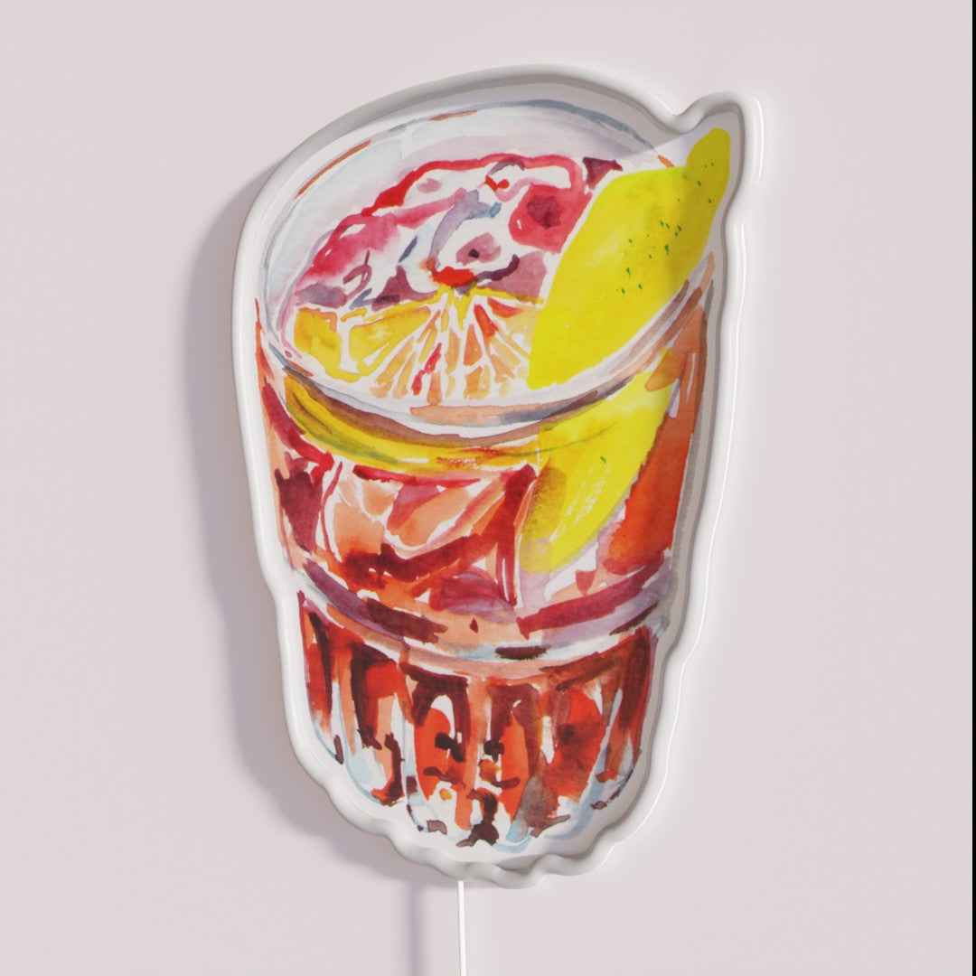 Classical Italian Cocktail Negroni Rgb Led Sign – Neon Factory