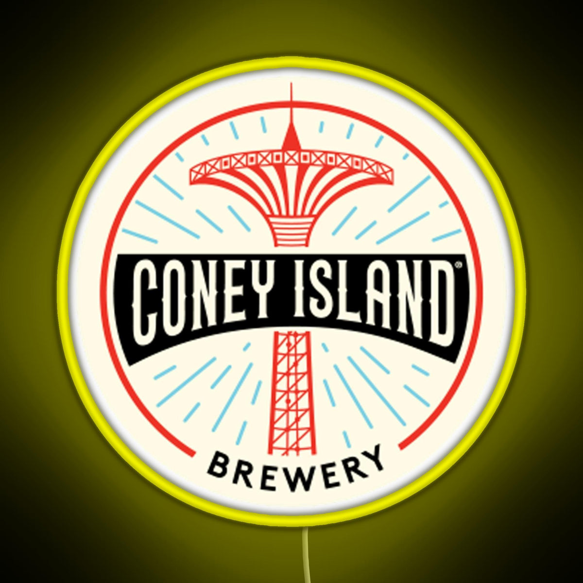 Coney Island Brewery RGB neon sign