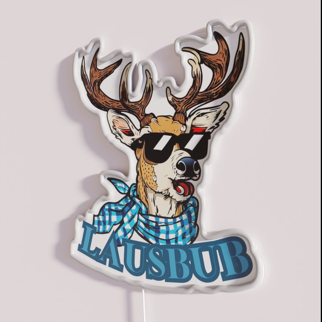 Cool Rascal This Deer Ready For The Beer Tent Rgb Led Sign – Neon Factory