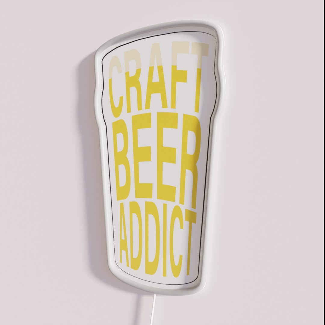 Craft Beer Addict Rgb Led Sign – Neon Factory