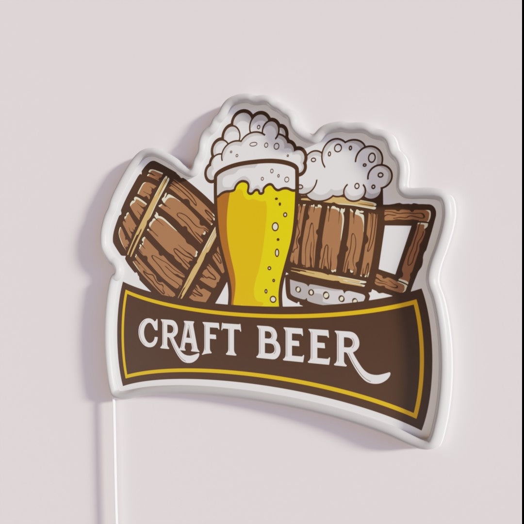 Craft Beer Crafted Beer Rgb Led Sign – Neon Factory