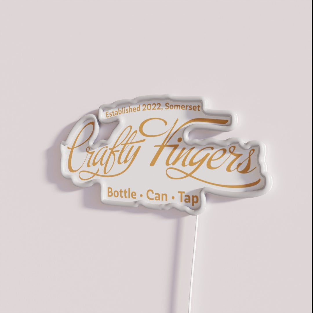 Crafty Fingers Logo Rgb Led Sign – Neon Factory