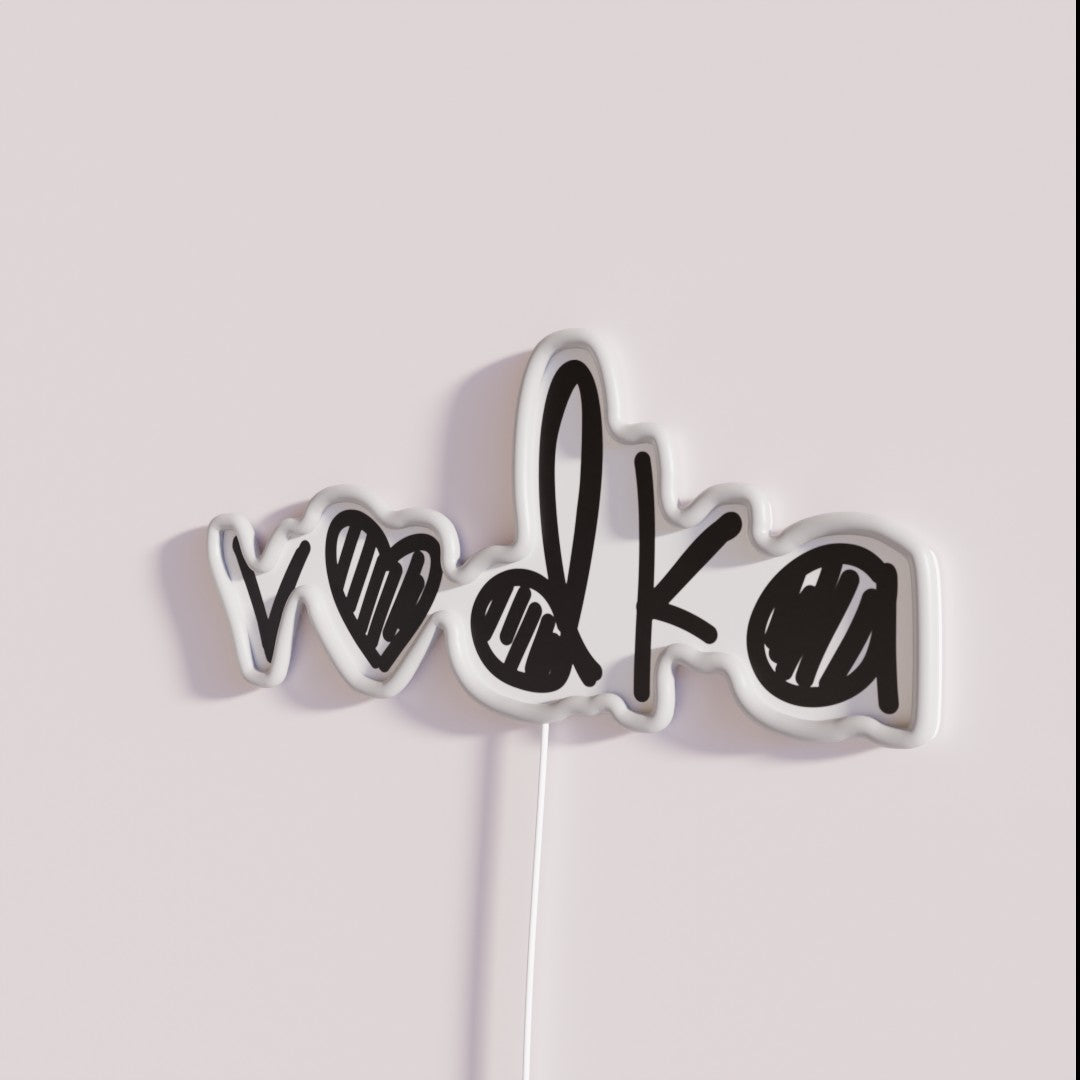 Cute Vodka For Lovers Of Vodka Alcohol Rgb Led Sign – Neon Factory