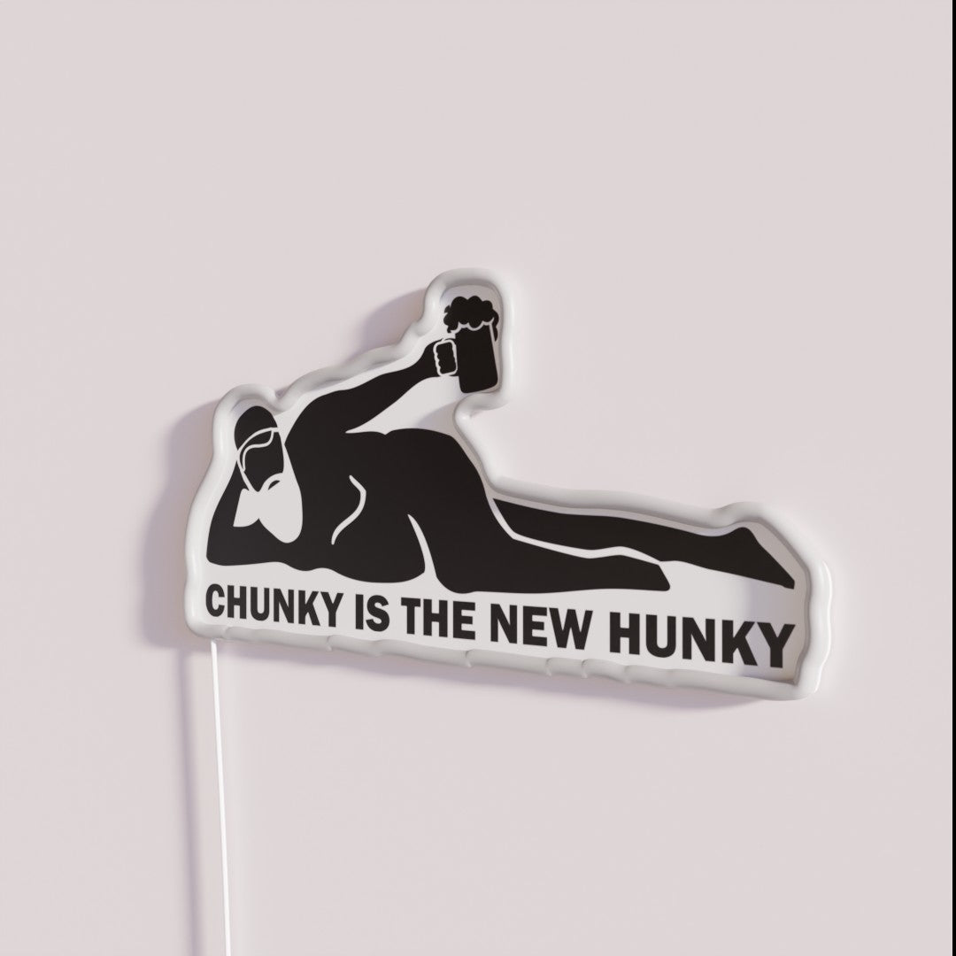 Dad Bod Chunky Is The New Hunky Rgb Led Sign – Neon Factory