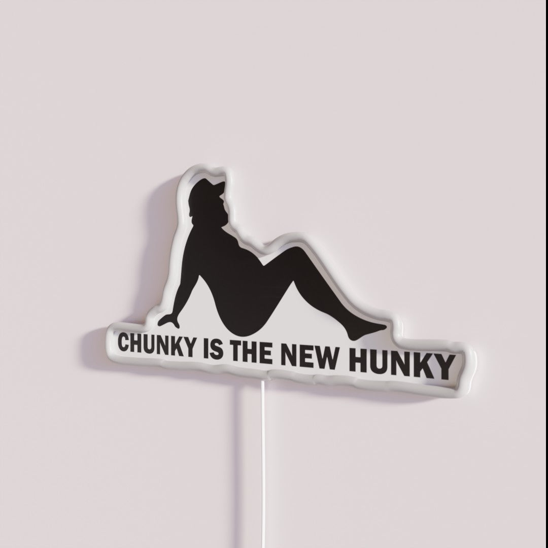 Dad Bod Chunky Is The New Hunky Trucker Rgb Led Sign – Neon Factory