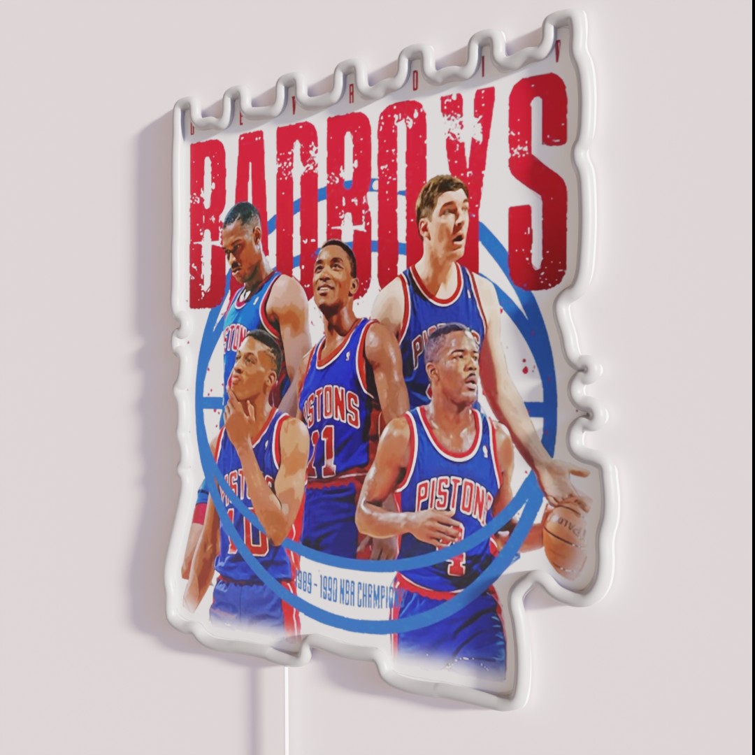 Detroit Pistons Bad Boys Rgb Led Sign – Neon Factory