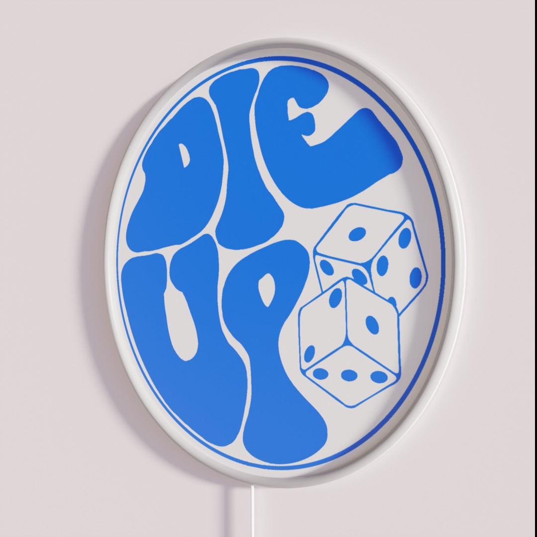 Die Up Blue Rgb Led Sign – Neon Factory