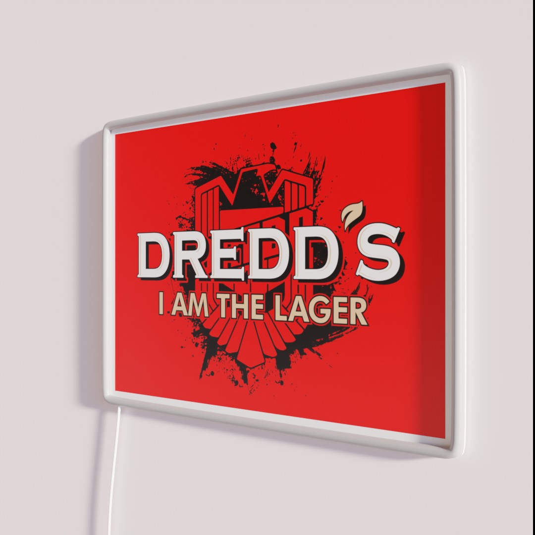 Dredd S I Am The Lager Rgb Led Sign – Neon Factory